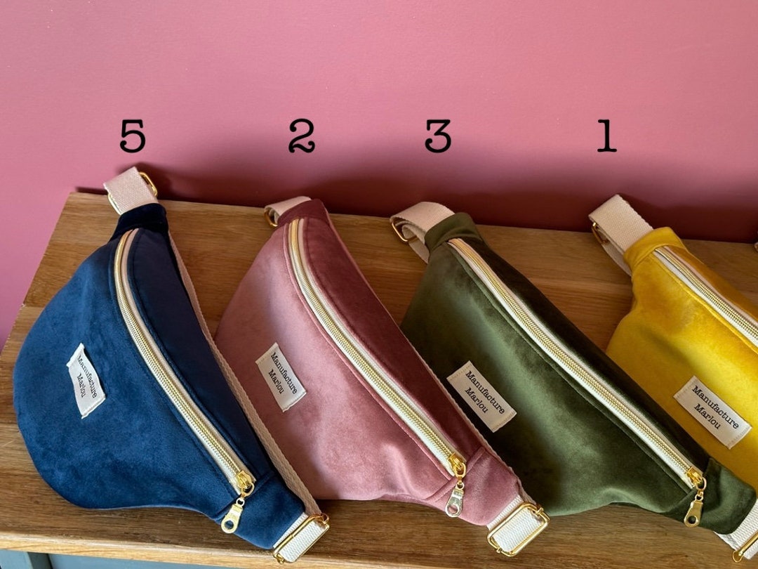 Fanny Pack in Short Velvet Fabric - Etsy