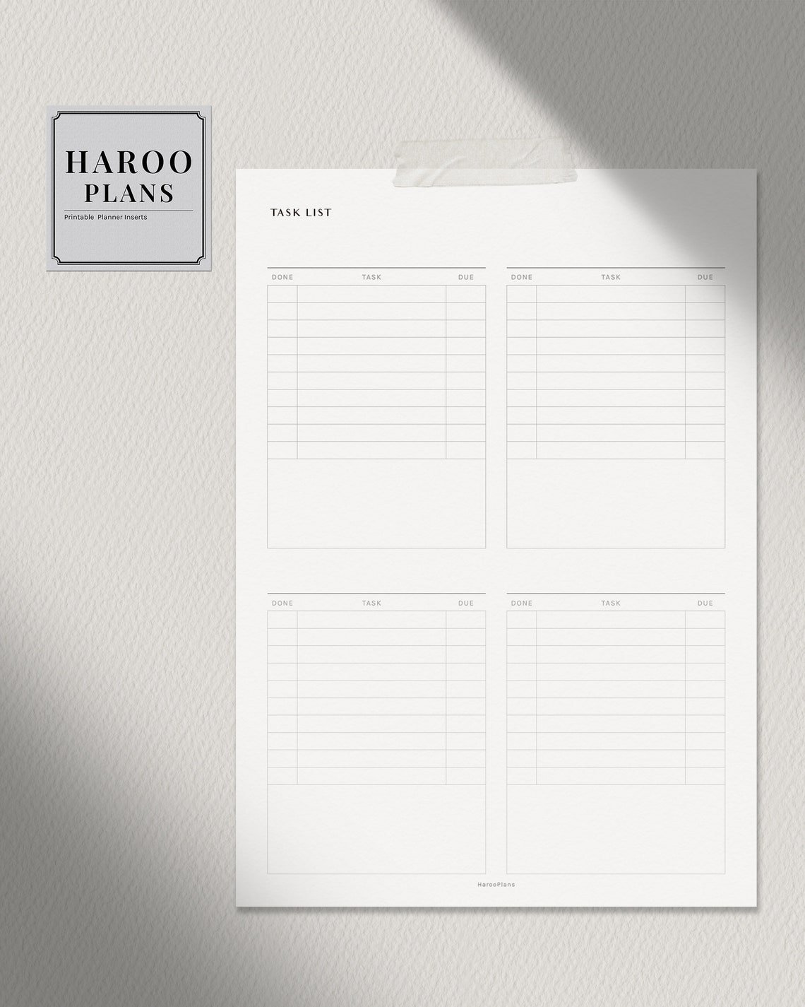 Task List A4 US Letter Printable Planner Inserts to Do | Etsy