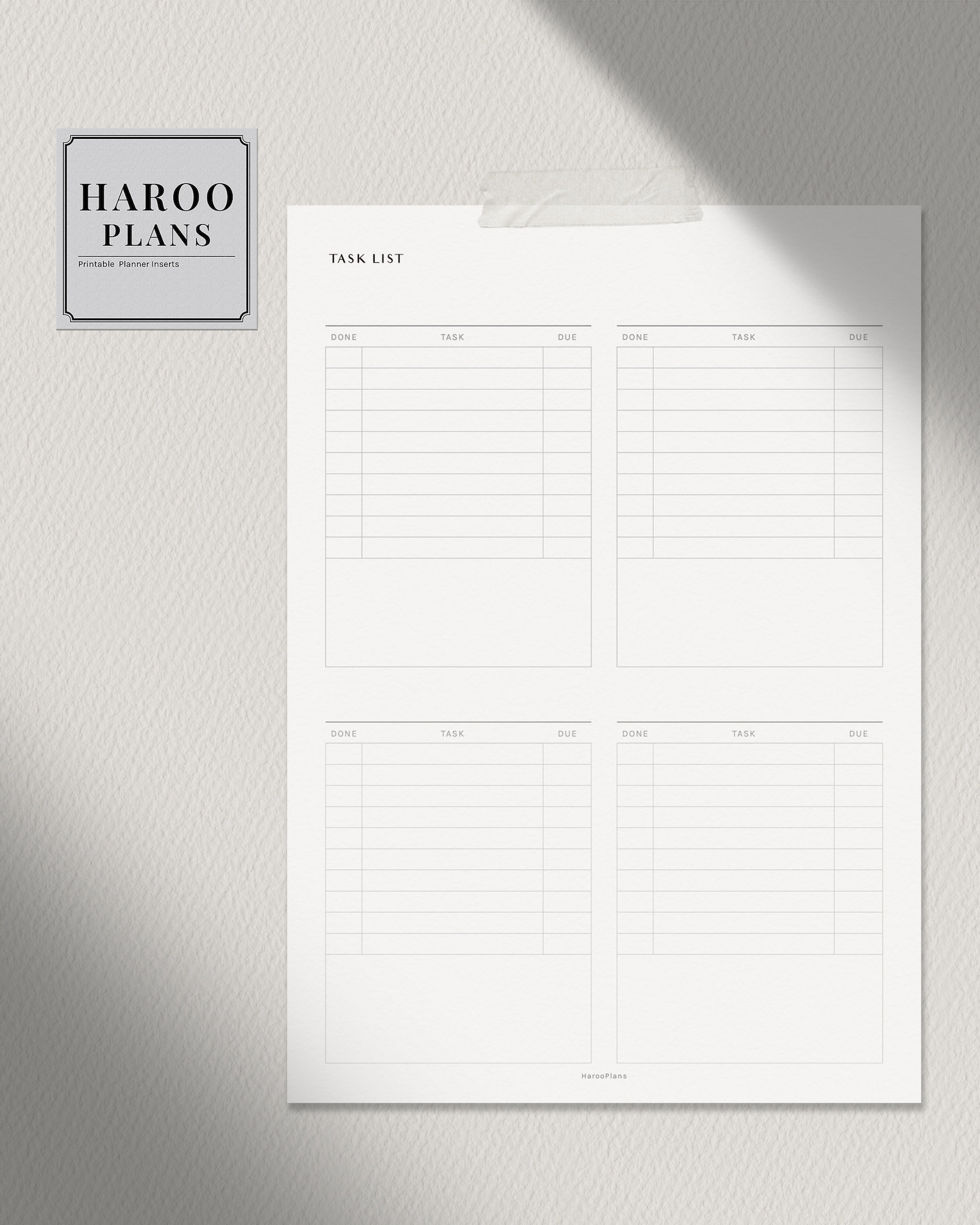 Task List A4 US Letter Printable Planner Inserts to Do | Etsy