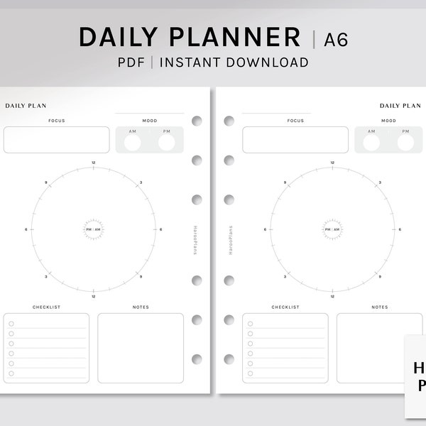 24 Hour Pie Chart - Etsy