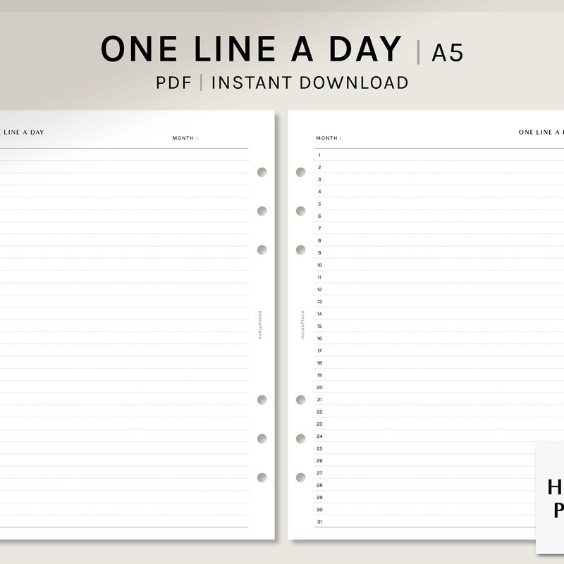 Printable Diary Pages Lined - Etsy