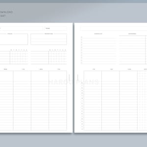 Week at a Glance | HP Classic Printable Happy Planner Inserts | Weekly ...