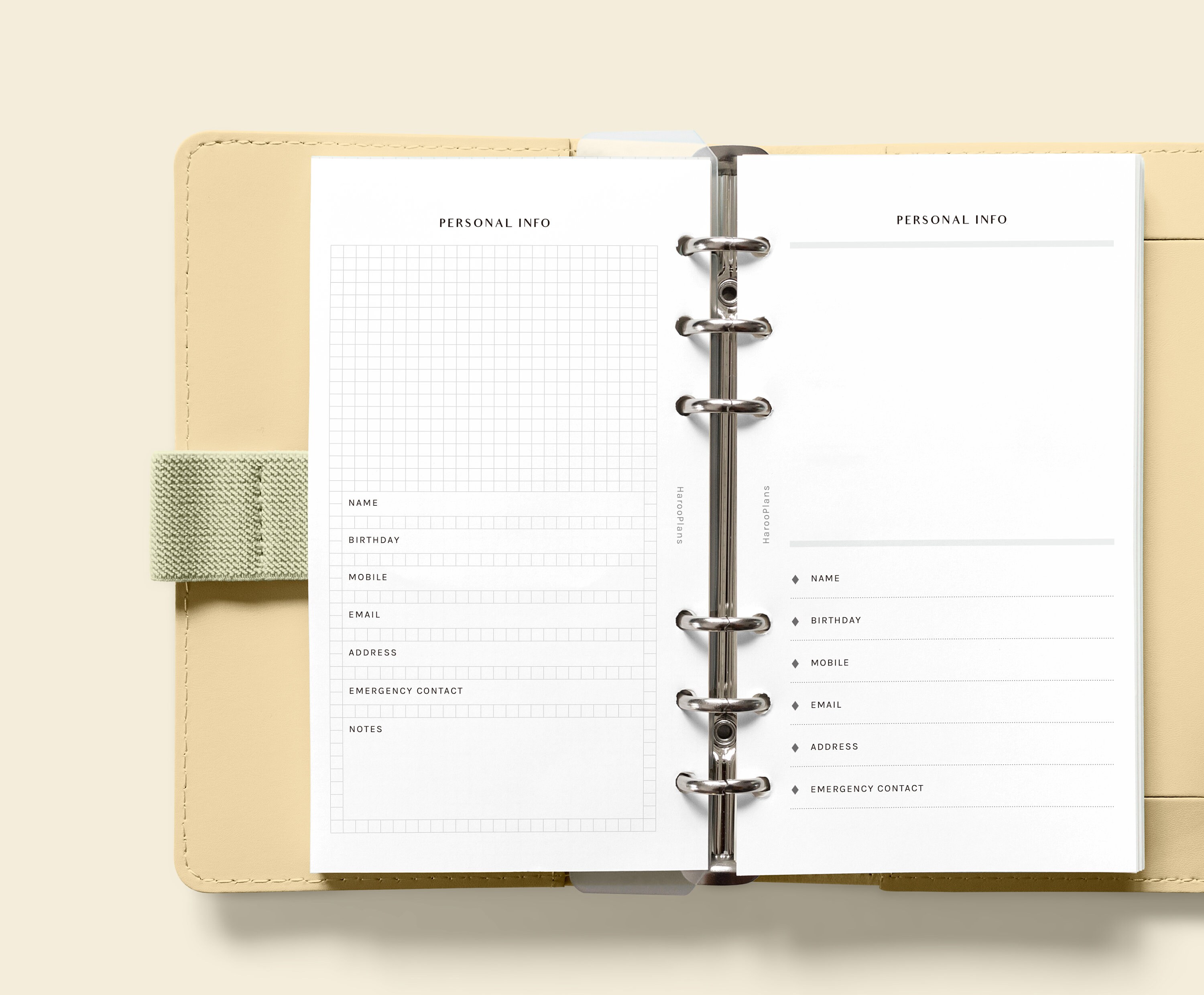 Personal Information Page Personal Size Personal Data - Etsy