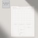 Monthly Overview A4, US Letter Printable Planner Inserts MO1P Layout ...