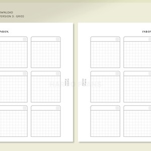 Inbox | Pocket Size Printable Planner Inserts | Blank Box to Do List ...