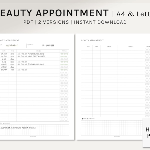 Nail Size Template - Etsy