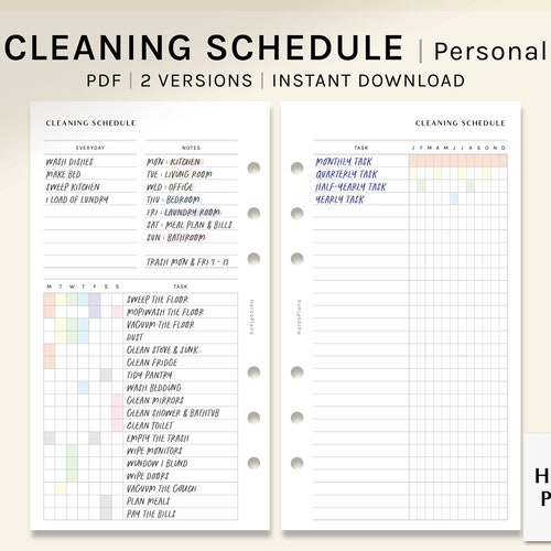 Car Maintenance Personal Size Printable Planner Inserts - Etsy