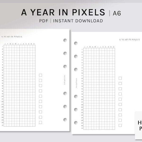 A Year in Pixels - Etsy