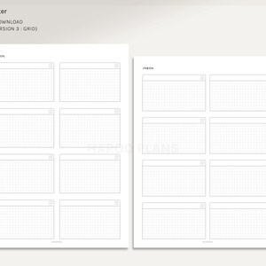 Inbox | A4, US Letter Printable Planner Inserts | Blank Box to Do List ...
