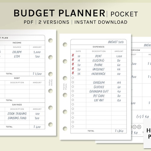 Checklist Sheet Pocket Size Printable Planner Inserts - Etsy