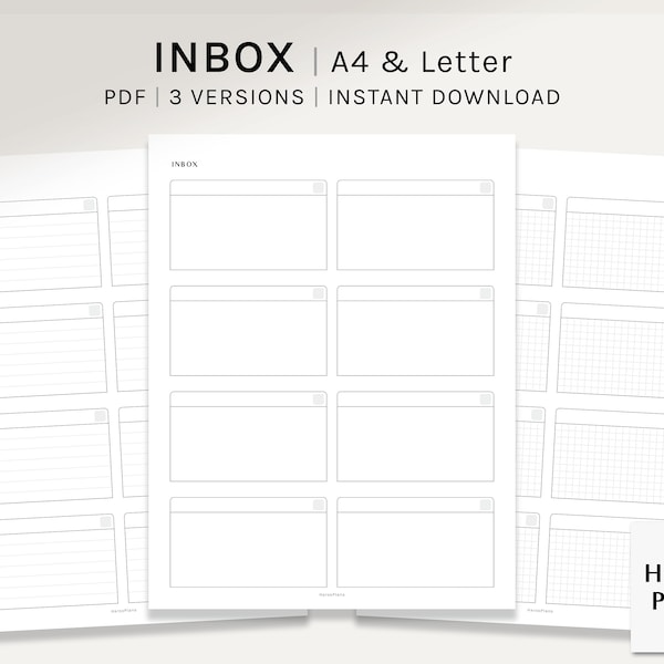 Inbox Checklist Template - Etsy