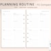 Planning Routine FC Compact Size Printable Planner Inserts Plan Set up ...
