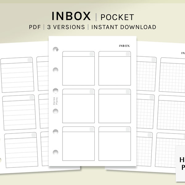 Inbox Checklist Template - Etsy
