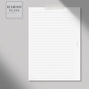 Basic Notes Paper Set | Personal Wide | Printable Planner Inserts | PW ...