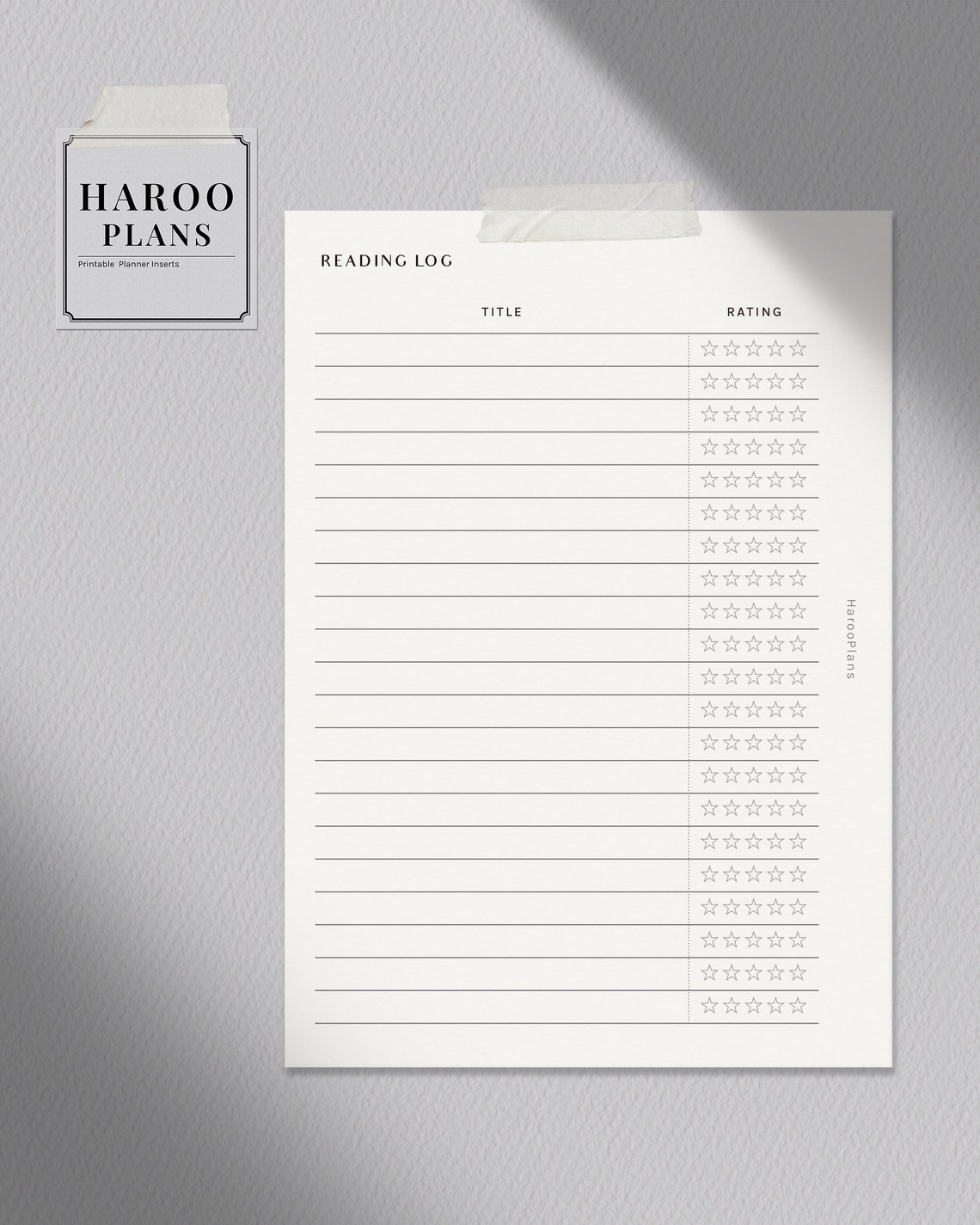 Reading Log Printable A6 Book Tracker Template PDF - Etsy