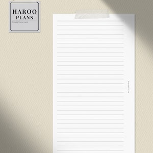 Classic Notes Paper Set Printable | Personal | Planner Inserts | Study ...