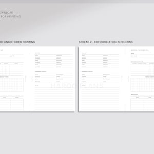 Medical Information Sheet | A6 Printable Planner Inserts | Simple ...