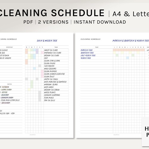Monthly Planner A4 Us Letter Printable Inserts Monthly Etsy