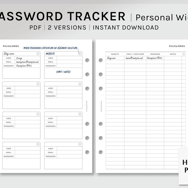 Password Keeper - Etsy