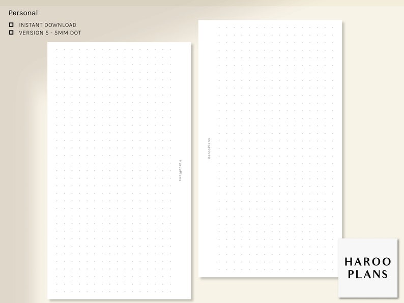 Classic Notes Paper Set Printable Personal Planner Inserts - Etsy