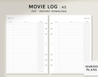 Printable TV Shows I Want to Watch Tracker Pages for (Instant Download ...