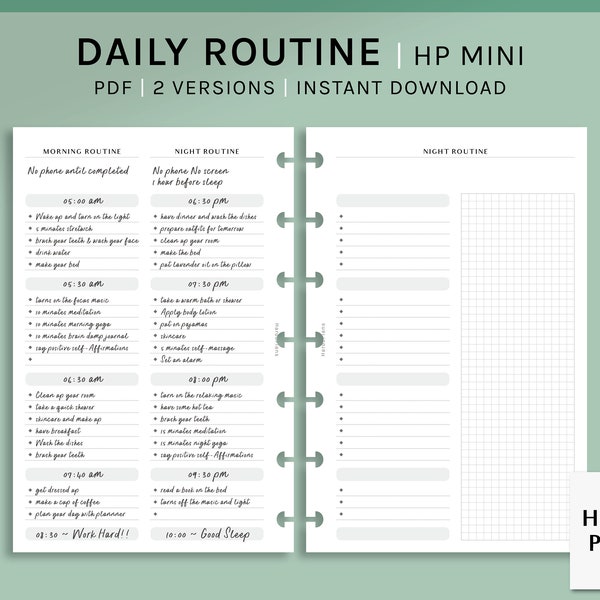 Night Routine Checklist - Etsy