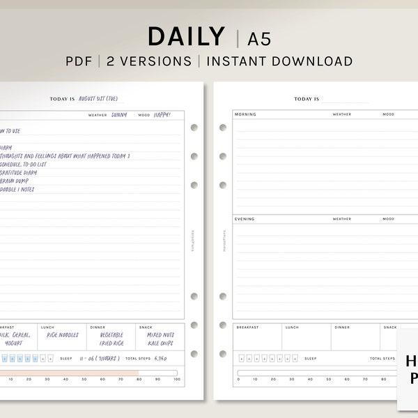 Daily Journal Printable - Etsy