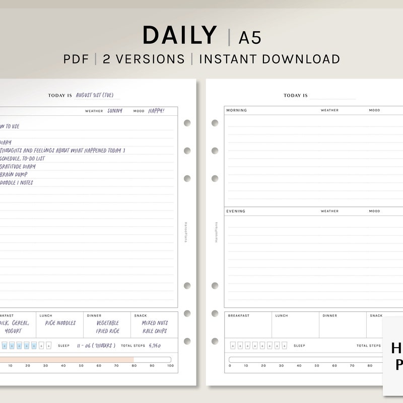 Daily Journal Printable - Etsy
