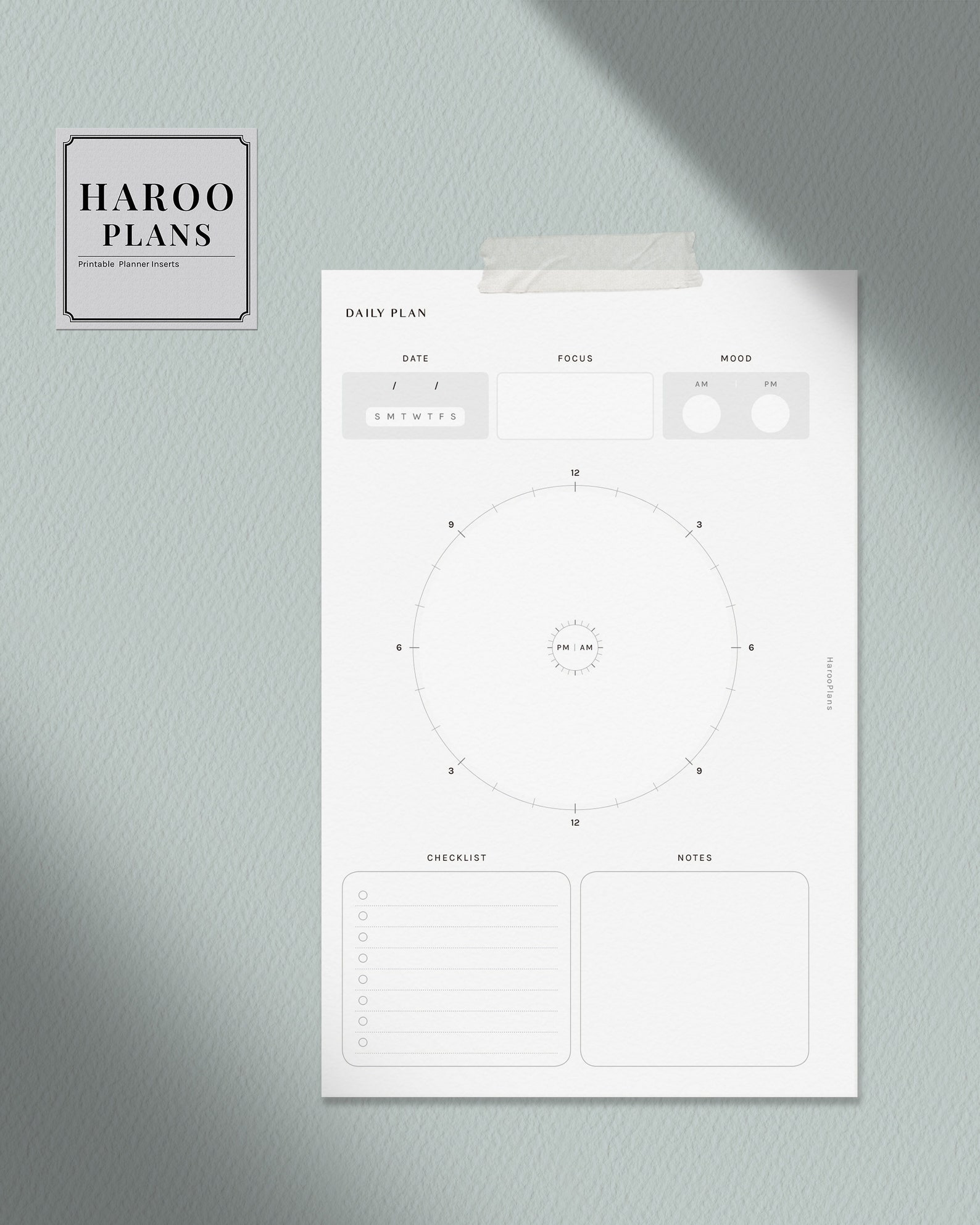 Daily Planner Half-letter Printable Inserts 24 Hours - Etsy