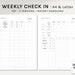 Weekly Budget Check-in | A4, US Letter Printable Planner Inserts ...
