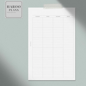 Undated Monthly | Half-letter Printable Planner Inserts | Blank ...