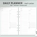 Daily Planner Half-letter Printable Inserts 24 Hours Schedule Layout ...