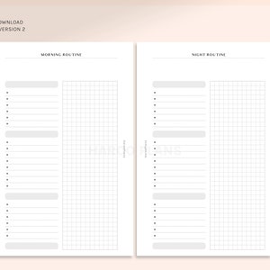 Daily Routine FC Compact Size Printable Planner Inserts - Etsy