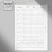 WO2P Schedule A6 Rings Printable Planner Inserts Simple - Etsy