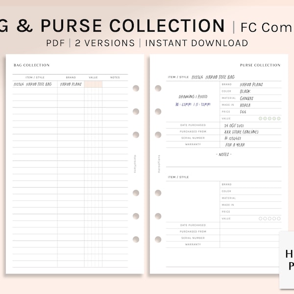 Handbag Template - Etsy