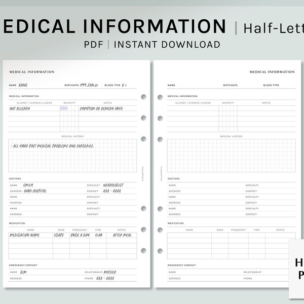 Medical Printable - Etsy