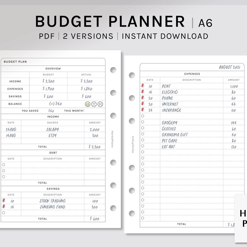 Planner Prints A6 - Etsy