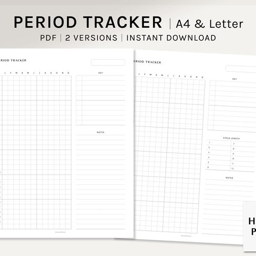 Period Trackera5 Printable Planner Insertsmenstrual Cycle - Etsy Canada