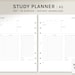 Daily Study Planner in Korean | A5 | Printable Planner Inserts Template ...
