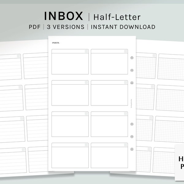 Inbox Checklist Template - Etsy
