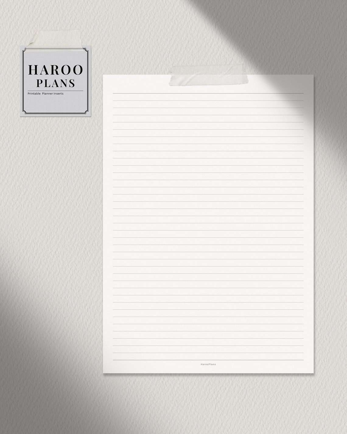 Basic Notes Paper Set A4 US Letter Printable Planner - Etsy