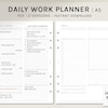 Weekly Planner Printable A4, Letter Size, Week at a Glance Undated ...