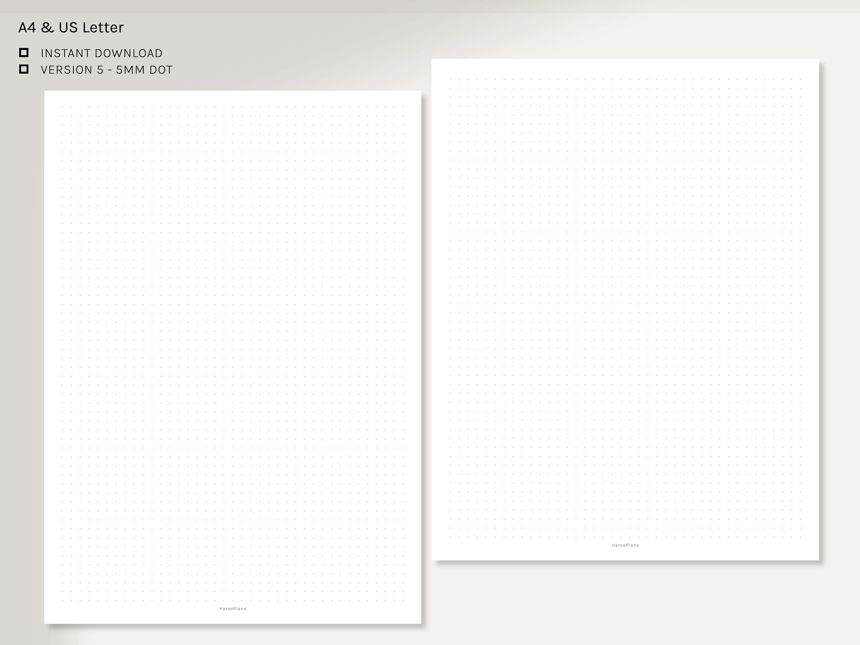 Basic Notes Paper Set A4 US Letter Printable Planner - Etsy Canada