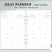 Daily Planner Half-letter Printable Inserts 24 Hours Schedule Layout ...