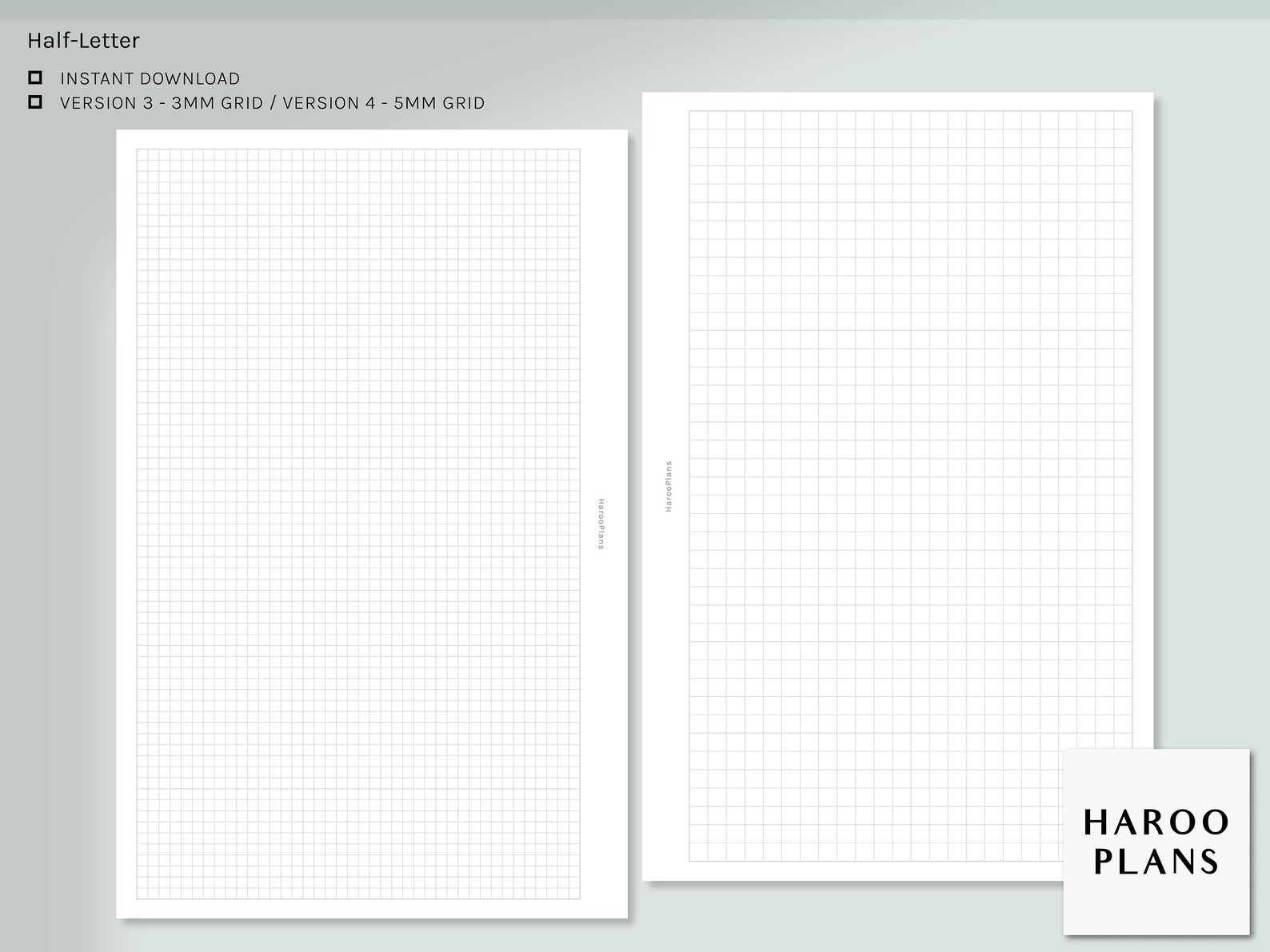 Classic Notes Paper Set Printable Half-letter Planner - Etsy