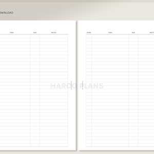 Task List | A5 Printable Planner Inserts | to Do List Template ...