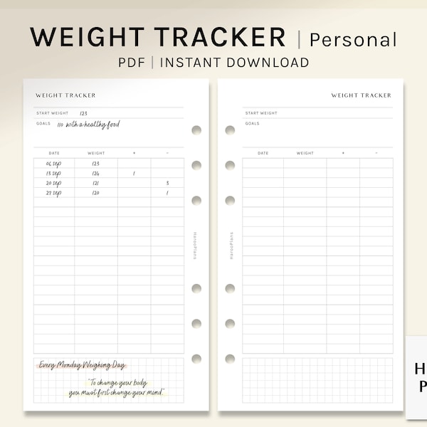 Weight Loss Printable - Etsy