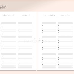 Daily Routine FC Compact Size Printable Planner Inserts - Etsy