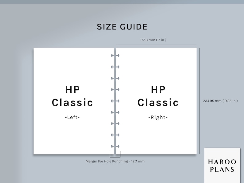 Week at a Glance HP Classic Printable Happy Planner Inserts - Etsy