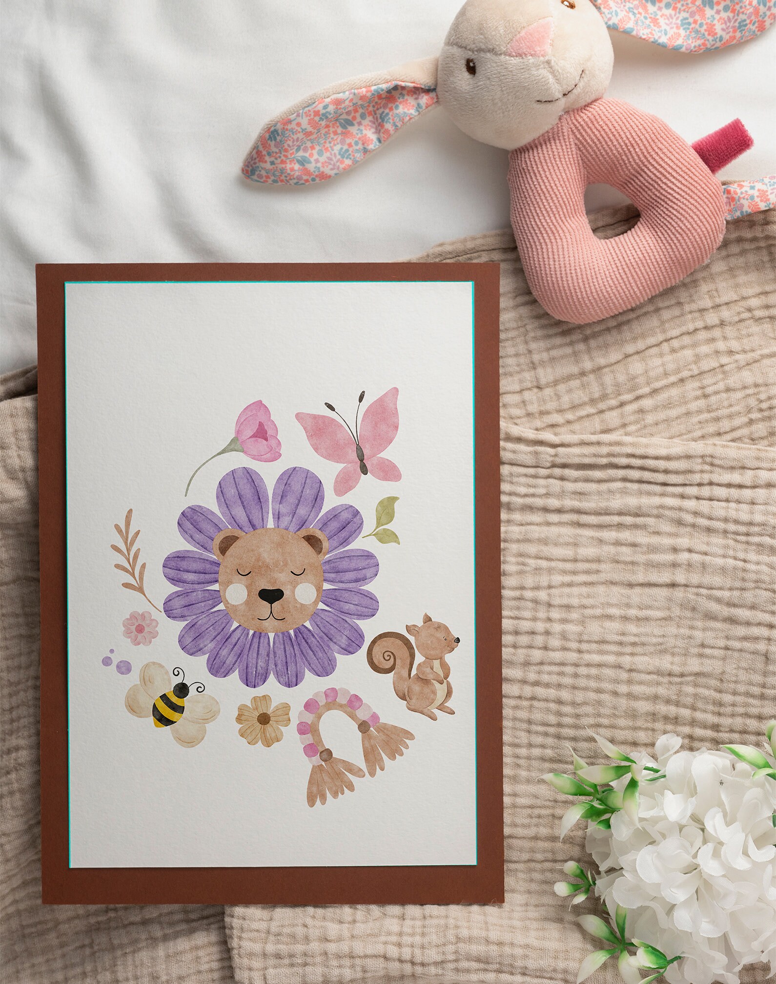 Spring Sweet Baby Watercolor Clipart - Floral Spring Clip Art ...